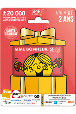 Carte cadeau multi enseignes offrant le + de liberté | Spirit