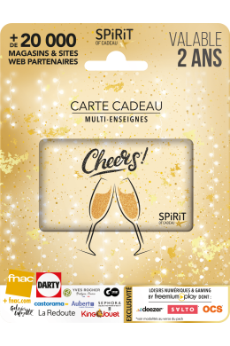 Carte cadeau multi enseignes offrant le + de liberté | Spirit
