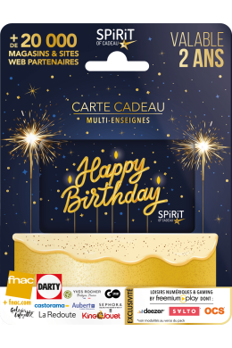 Carte cadeau multi enseignes offrant le + de liberté | Spirit