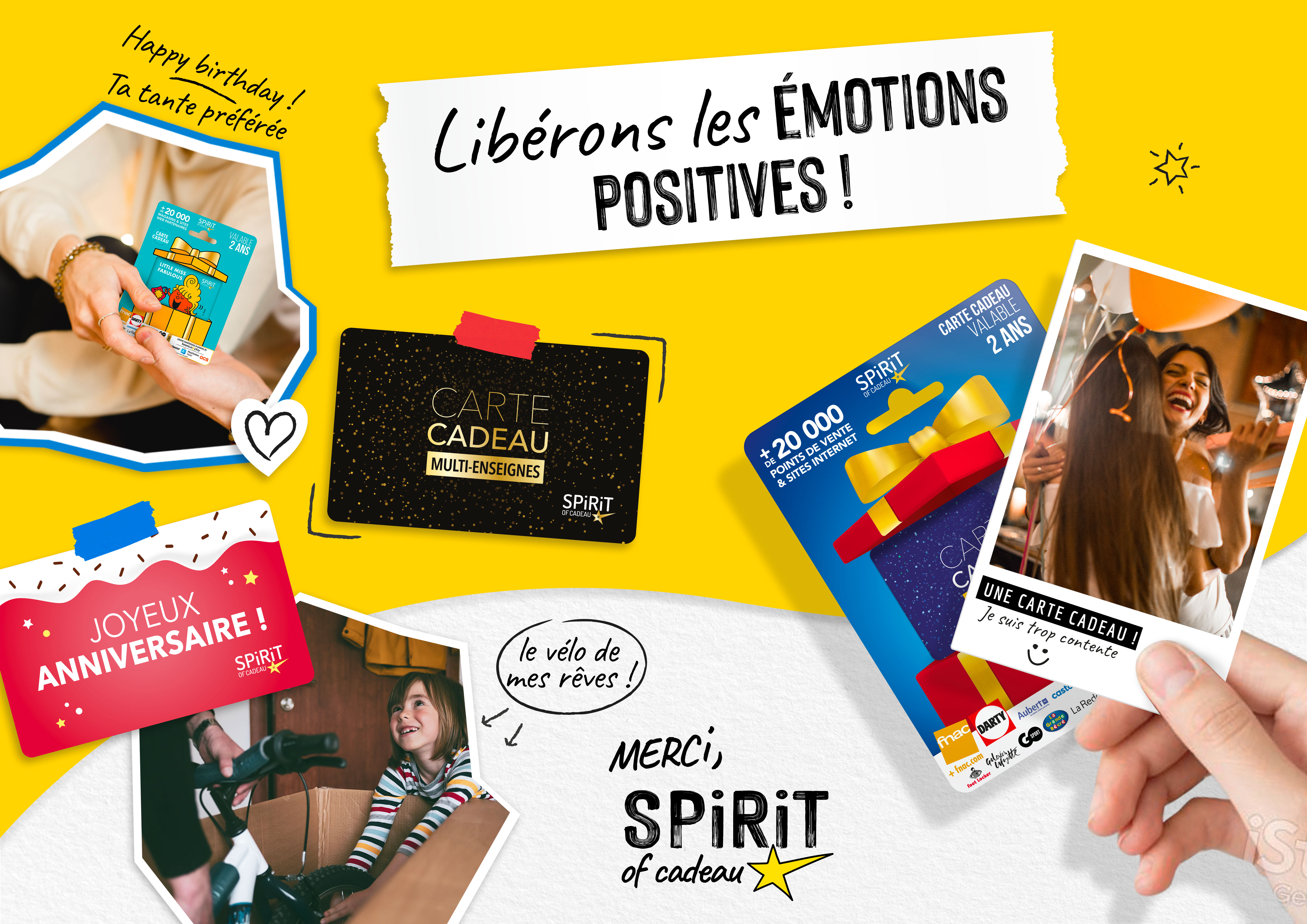 Spirit of Cadeau - Cartes cadeaux pour toutes occasions
